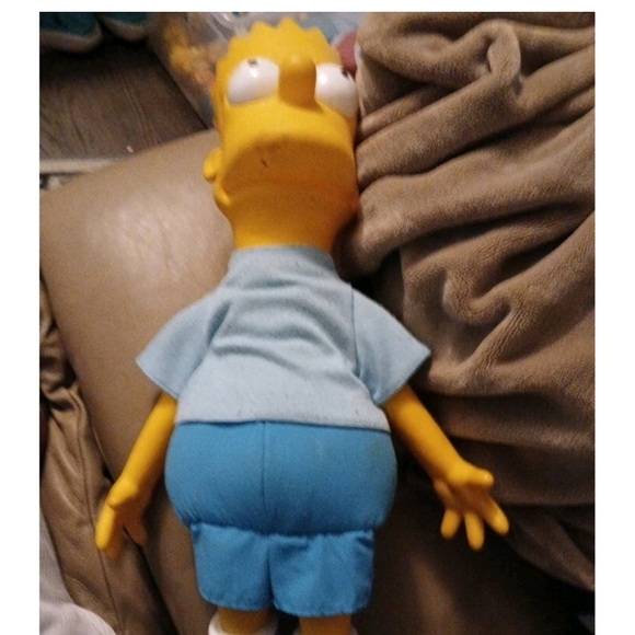 Toys | Vtg 18 Bart Simpson Pull String Talking Doll 199 Dan Dee The ...